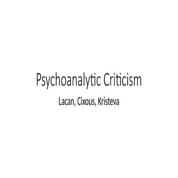 Psycho-analytics Literary Criticism.pptx
