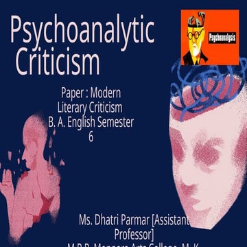 ANALYZING THE PSYCHOLOGICAL CONTEXT OF AN ANGLO-AMERICAN DRAMA- FREUD'S ...