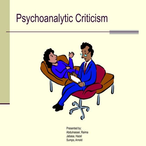 Psychoanalytic criticism - cpb-ca-c1.wpmucdn.ppt