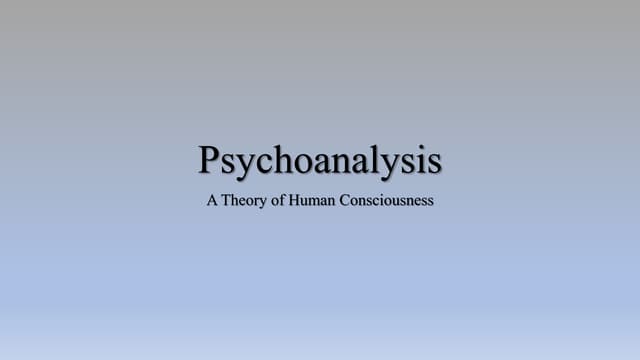 Psychoanalytic Criticism | PPTX | Fiction | Books and Literature