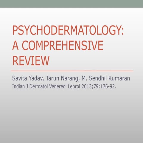 Psychodermatology | PPTX