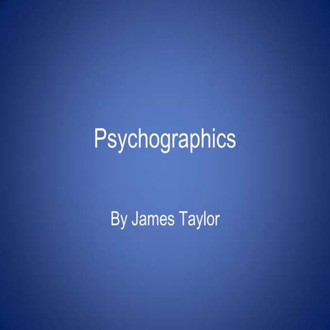 Psychographics | PPTX