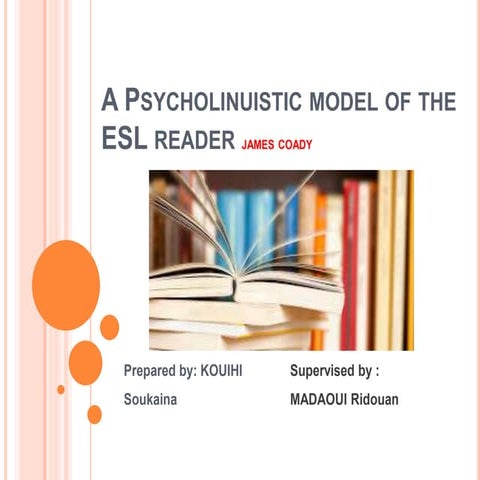 Psycholinguistics model to esl reader | PPTX