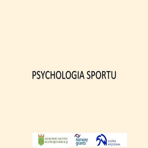 Psychologia sportu | PPT