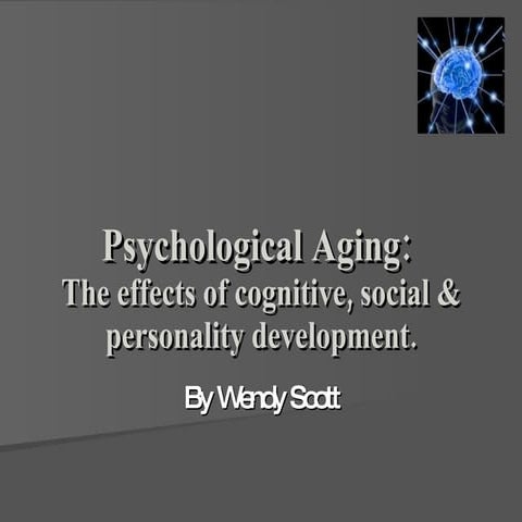 Effects of ageing on cognitive development sample essay | PDF