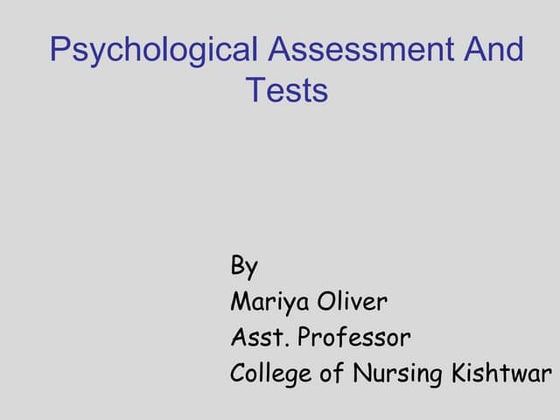 Individual vs group test | PPTX