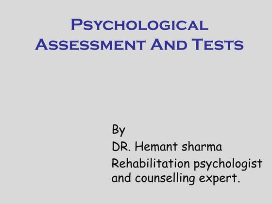 Type and classification of test | PDF | Science