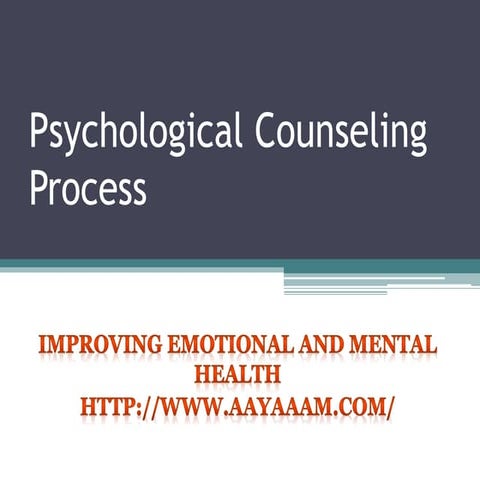 Psychological Counseling Process | PPTX