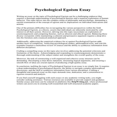 Psychological Egoism Essay.pdf