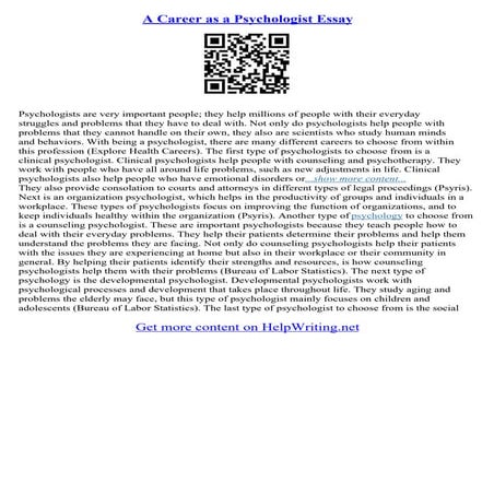 Psychology Essay Questions | PDF