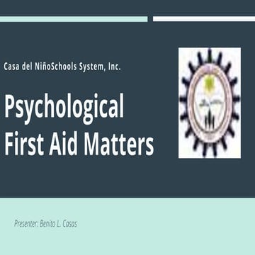 Psychological First Aid | PPT