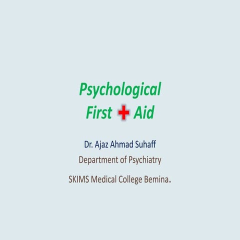Psychological First Aid | PPT