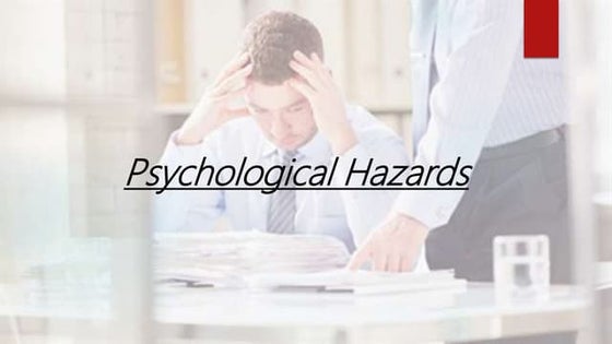 Psychosocial hazards | PPT