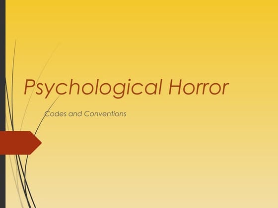Psychological horror pp | PPT
