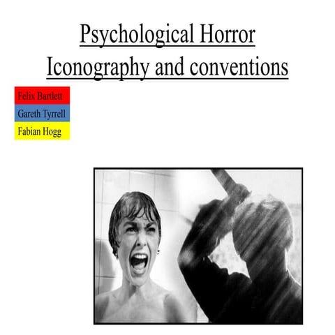 Psychological horror iconography and conventions | PPTX | Video ...