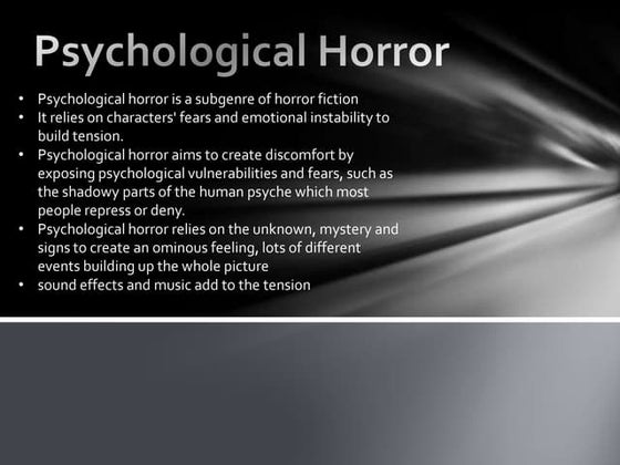 Horror conventions | PDF