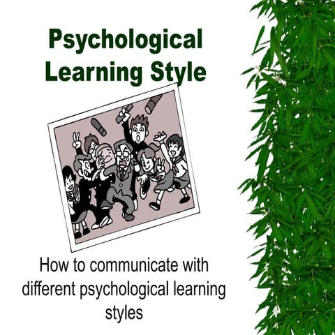 Psychological learning style | PPT | Educational Assessment | Education