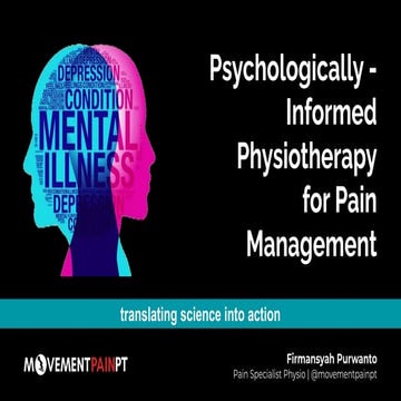 Psychologically-Informed Physiotherapy | PDF