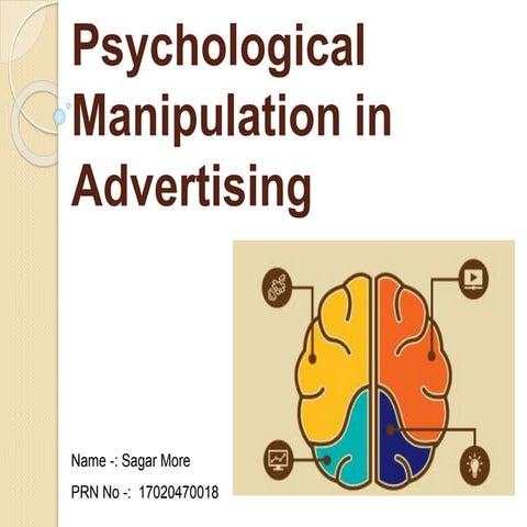 Psychological manipulation in advertising | PPT