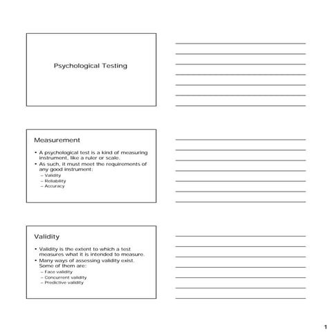 Psychological testing | PDF
