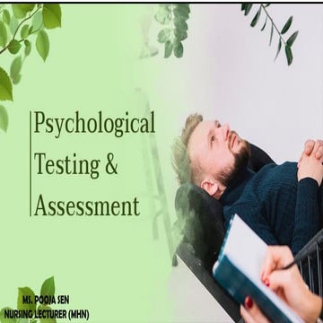 PSYCHOLOGICAL TESTING AND ITS IMPICATION IN NURSING .pptx