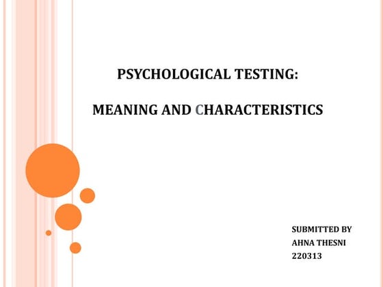 Type and classification of test | PDF | Science