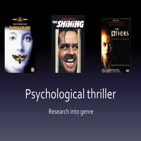 Conventions of a psychological thriller | DOCX