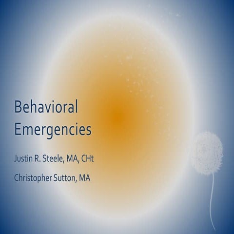 Psychological Triage Presentation | PPTX