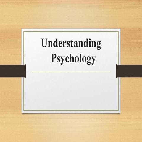 Definition and scope of psychology | PPTX