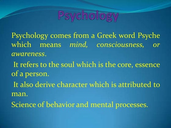 Psych 101 - Introduction to Psychology - Lecture 1 | PPTX | Science
