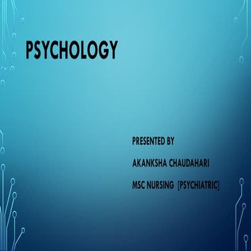 introduction to psychology: definition, meaning, scope, branches ...