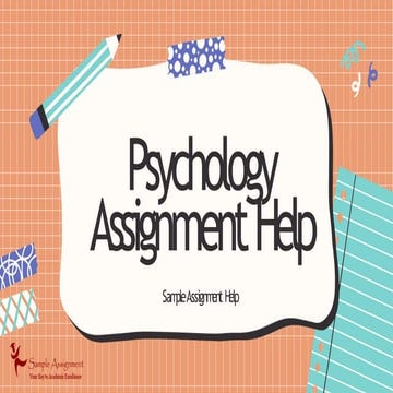 Psychology assignment help by Experts | PPTX