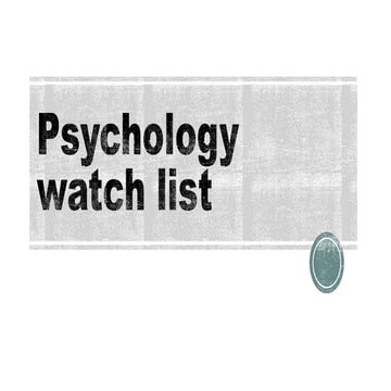 Abnormal psychology in the movies accessible | PPTX