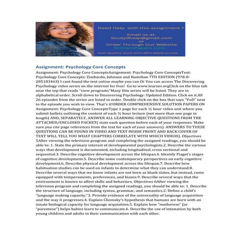 Psychology Core Concepts.docx