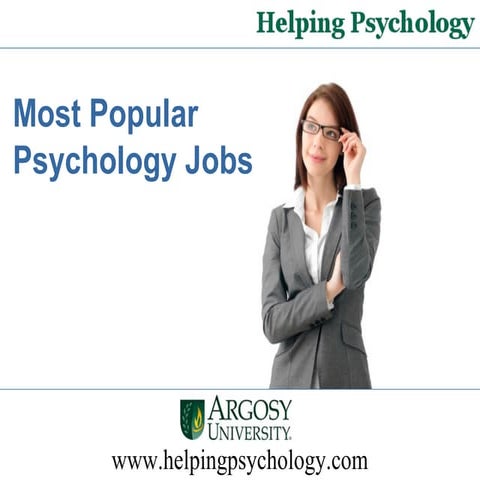 Most Popular Psychology Jobs | PPT