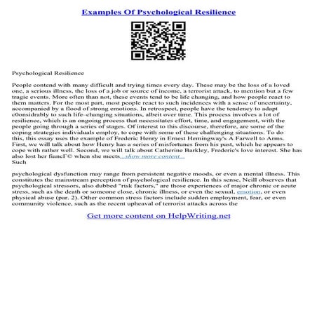 Psychology Essay Example | PDF | Mental Health | Diseases and Conditions