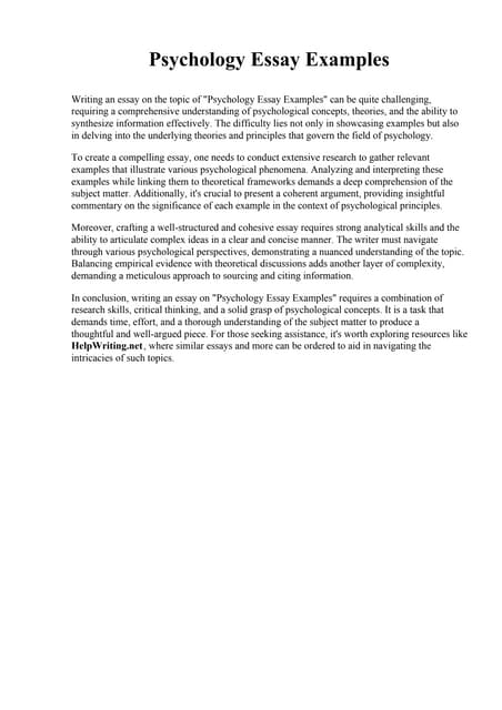Psychology Essay Examples.pdf Psychology Essay Examples.pdf