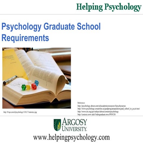 Psychology Graduate School Requirements | PPT