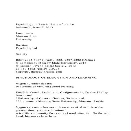 Psychology in Russia State of the ArtVolume 6, Issue 2, 201.docx