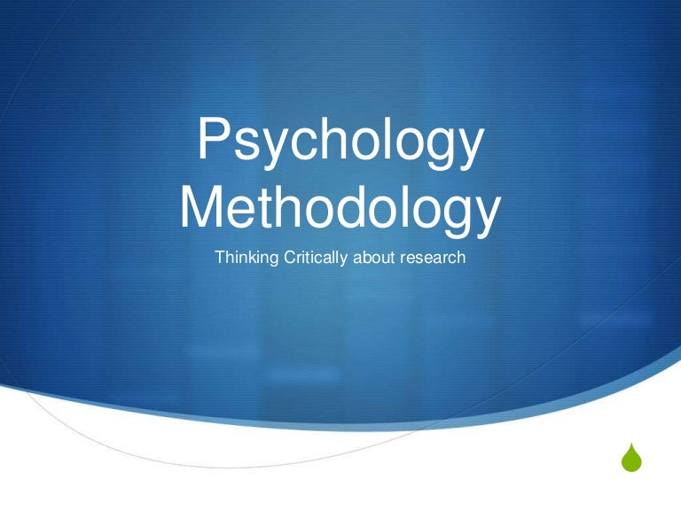 Psychology Methodology