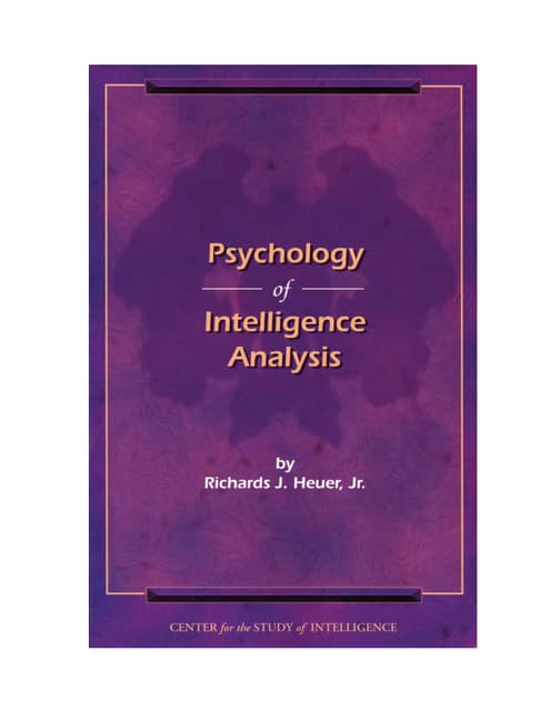 Intelligence Analysis - Intelligence Info, Volumul 2, Numărul 3 | PDF