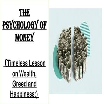 The Psychology of Money: Timeless Lessons on Wealth, Greed, and ...