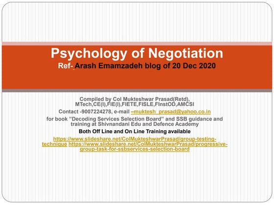 The negotiation process | PPT