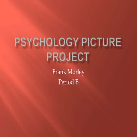 Psychology picture project | PPTX