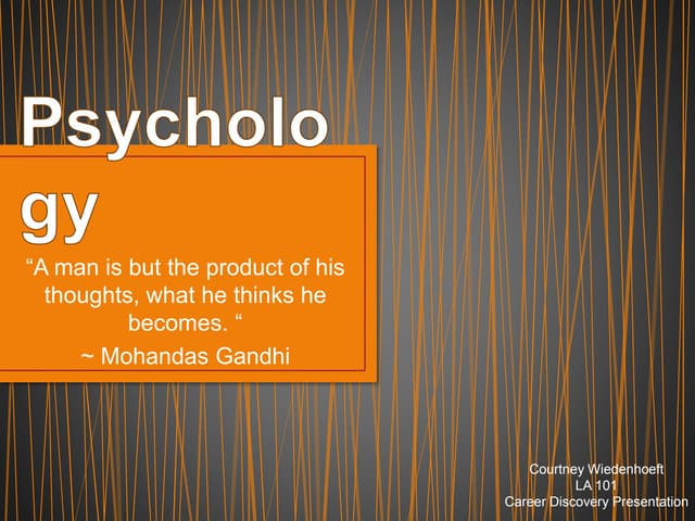 Career of psychology | PPTX | Mental Health | Diseases and Conditions
