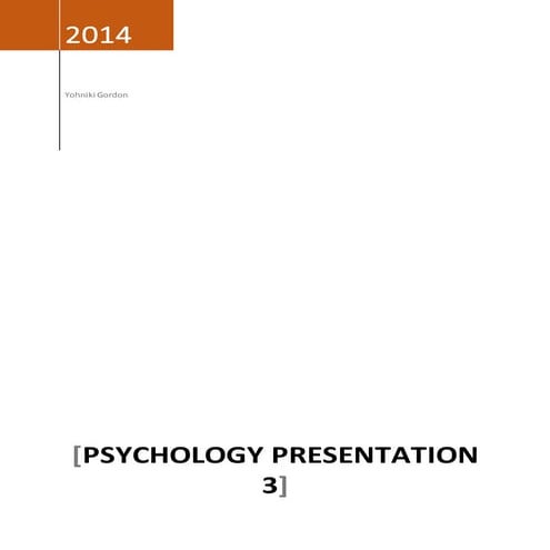 Psychology Presentation | PDF