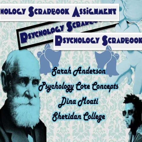 Psychology scrapbook assignment | PPTX