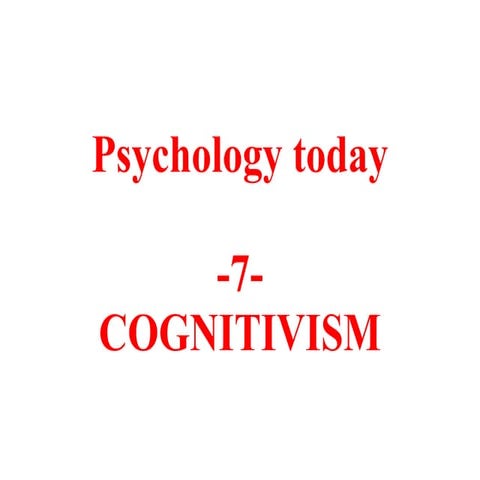 Psychology today | PPT