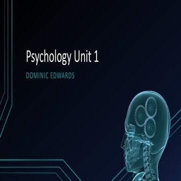 Psychology unit 1 developmental psychology | PPTX