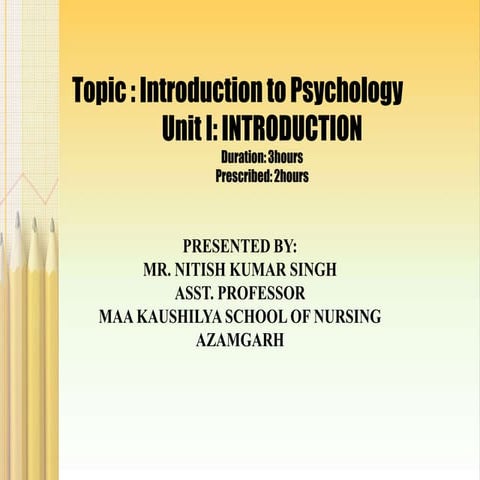 Psychologyunit1st | PPTX